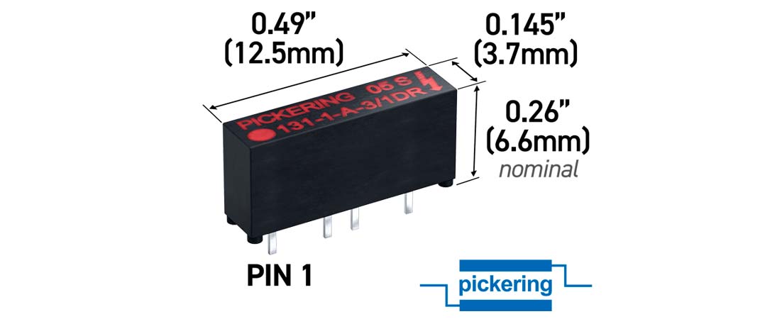 Pickering Electronics launches smallest HV reed relay - Electronica azi ...
