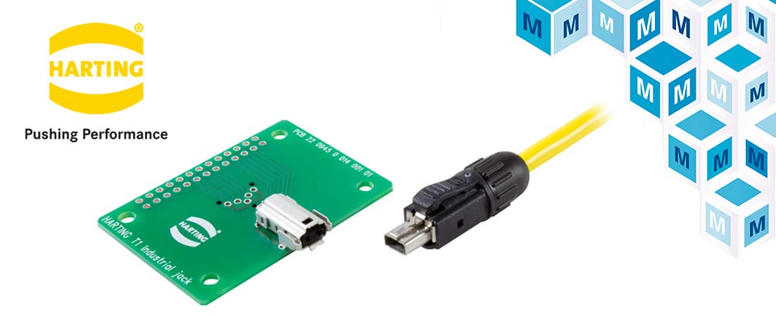 Now at Mouser: HARTING’s Standard-Setting T1 Industrial Single Pair Ethernet Products ...