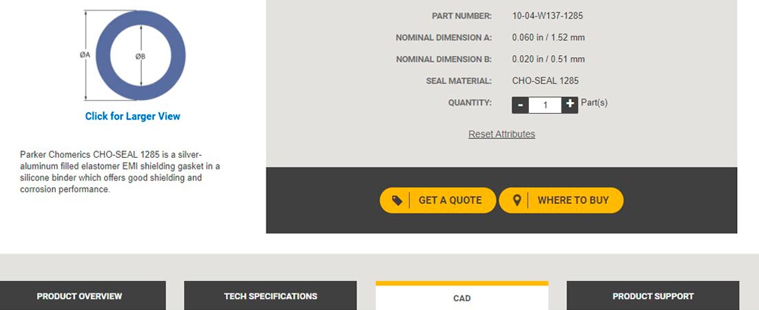 Parker Chomerics adds 11,000+ CAD Models to its Website - Electronica ...