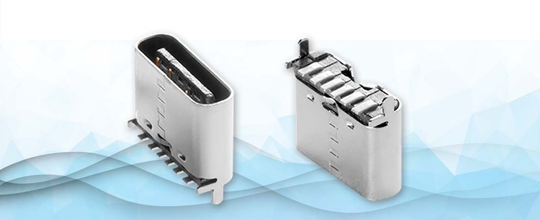 60 W Power-Only USB Type C Receptacle Features Vertical Orientation ...