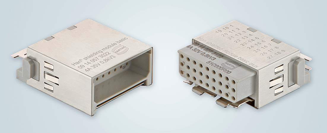 Han-Modular®: New shielded module for power and signals - Electronica ...