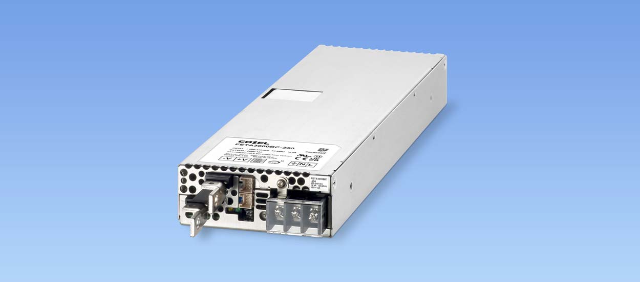 COSEL expands its 3000W low profile power supply series with a 250VDC ...
