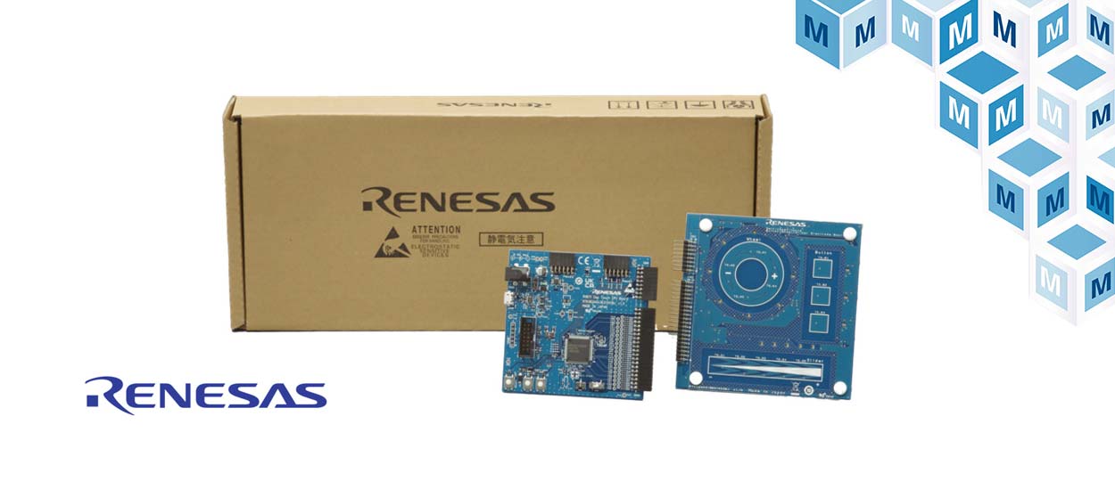 Renesas Electronics’ Capacitive Touch Evaluation System for RX671, Now at Mouser, Optimized for ...