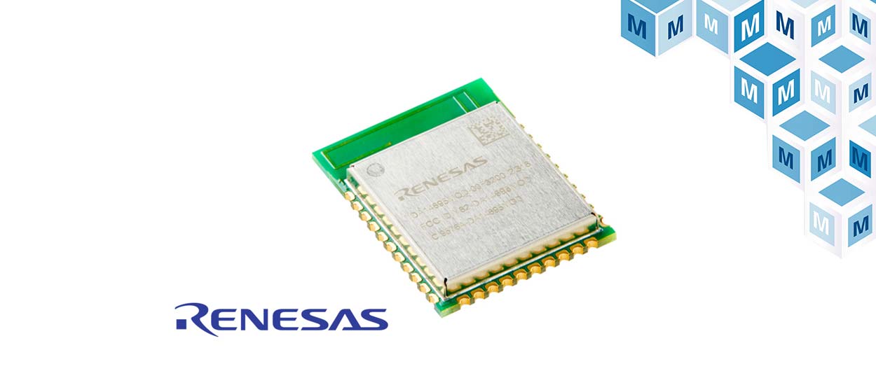 Renesas DA14695MOD Multi-Core Bluetooth 5.2 Module, Now at Mouser ...
