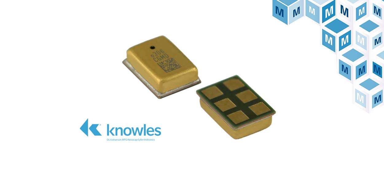 New at Mouser: Knowles V2S200D Digital Voice Vibration Sensor for ...