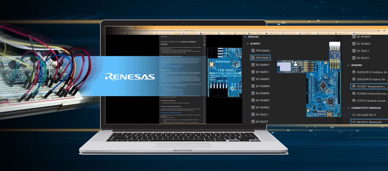 Renesas Expands Quick Connect Studio with Real-Time Code Customization, Remote Debugging and ...