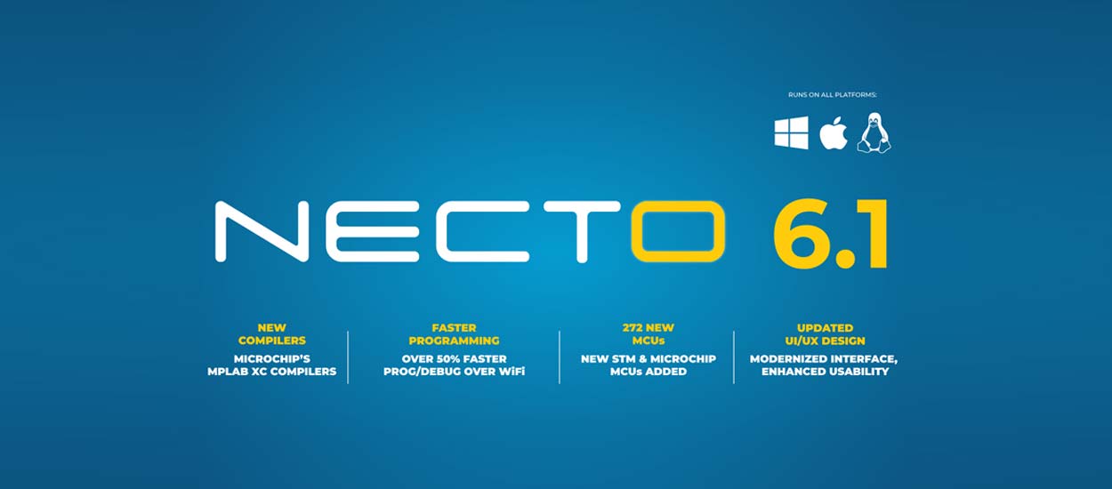 New rev of MIKROE’s NECTO multi-architectural IDE includes Microchip's MPLAB XC compilers and ...