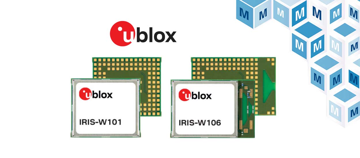 Mouser Delivers u-blox IRIS-W10 Wi-Fi-6 Bluetooth Modules for ...