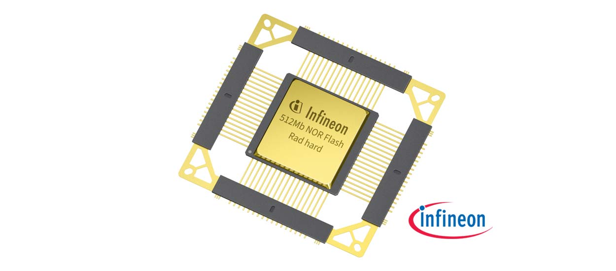 Infineon's 512 Mbit QSPI NOR Flash for satellite applications is now qualified according to DLAM ...