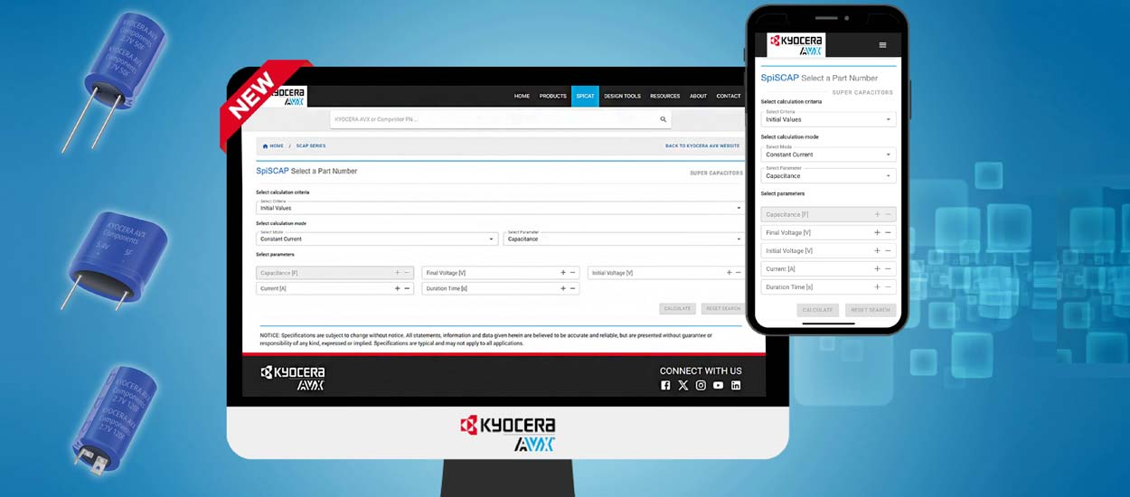 KYOCERA AVX Releases new Supercapacitor Simulation Software ...