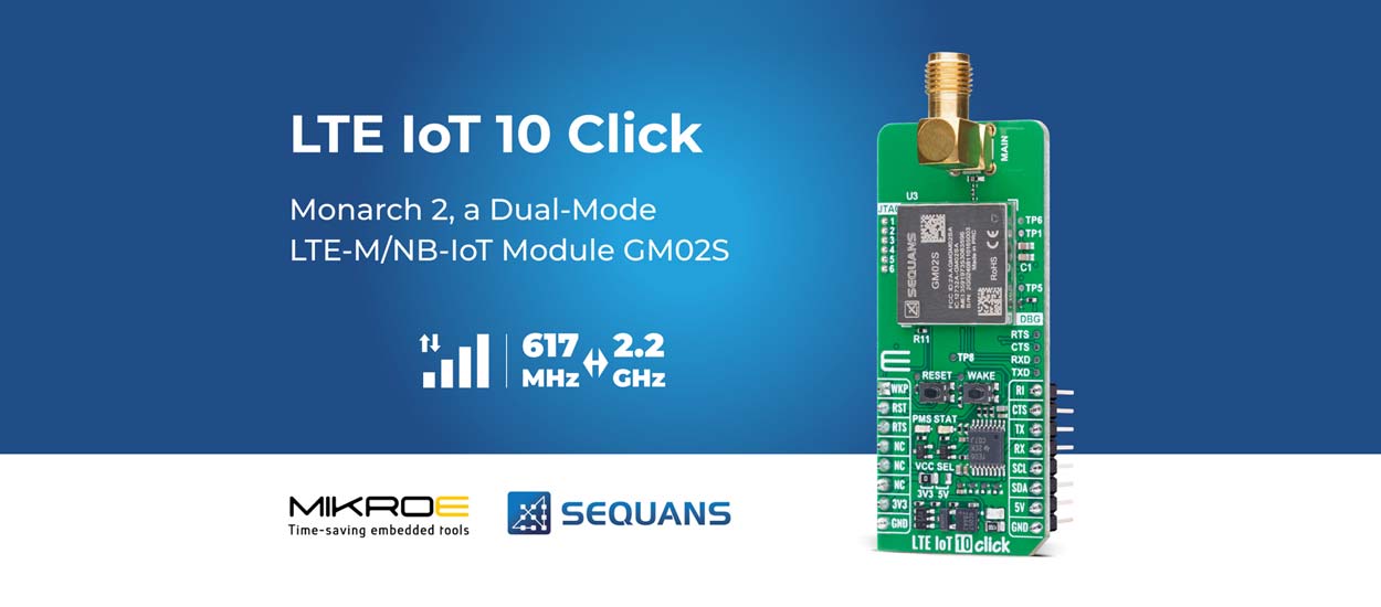 LTE IoT 10 Click board from MIKROE provides reliable IoT connectivity - Electronica azi ...